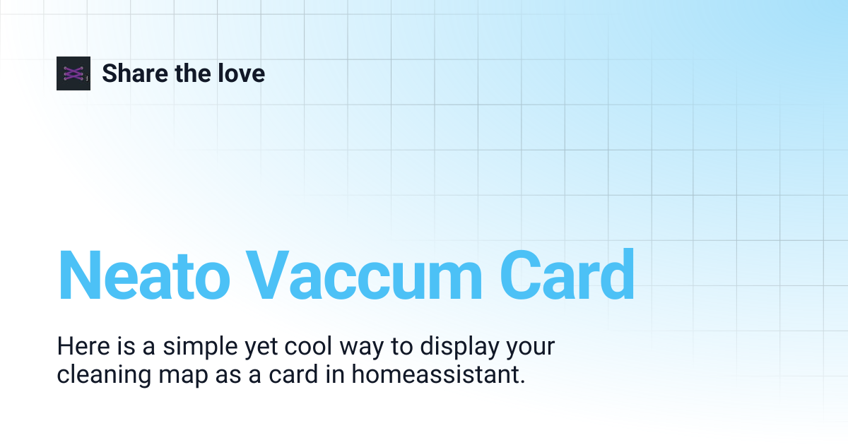 Neato Vaccum Card | Share the love